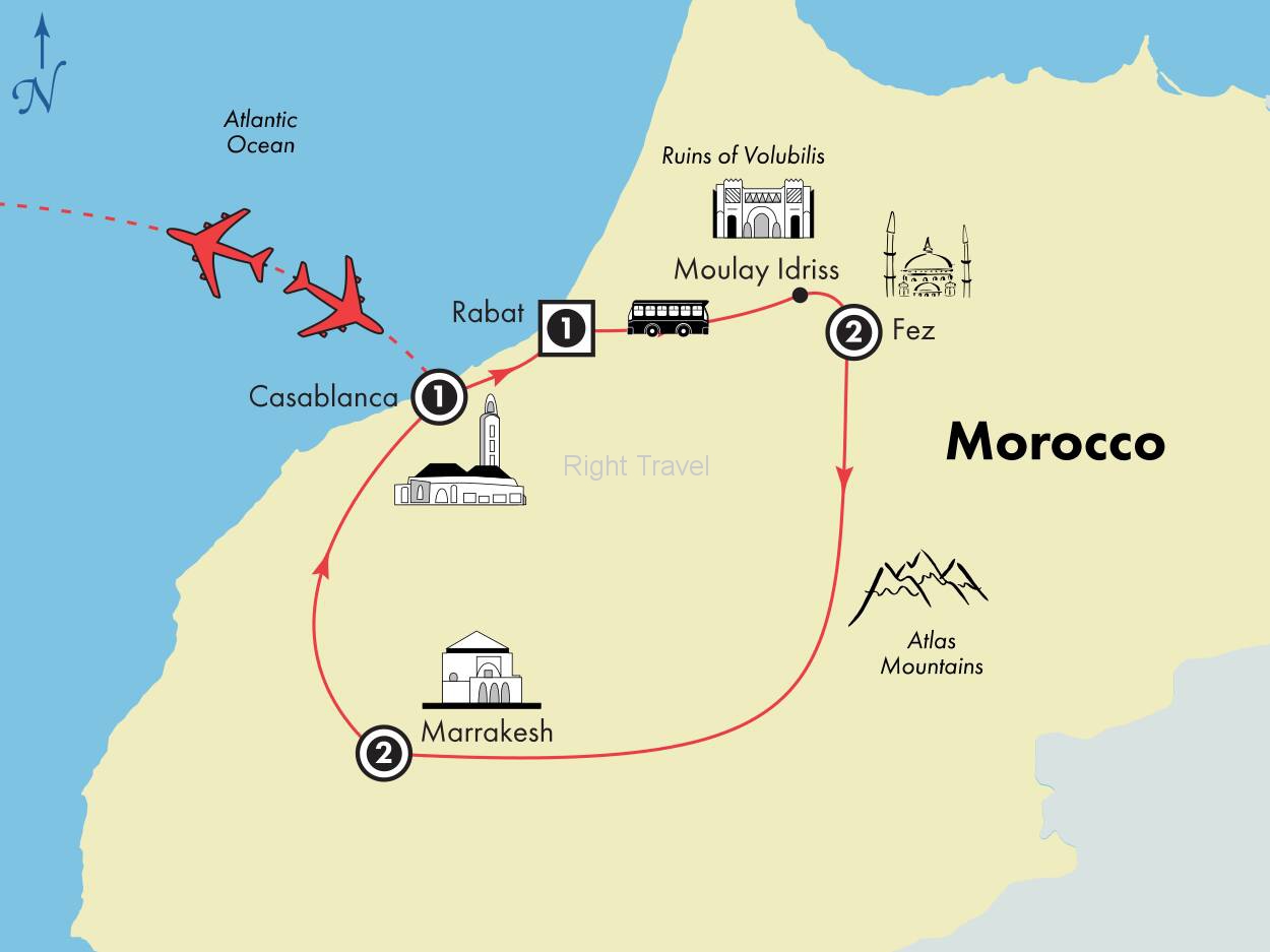 Morocco Vacation Package with First Class Accommodations